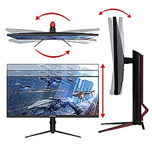 Sceptre 34" IPS UltraWide QHD 3440 x 1440 21:9 Gaming Monitor up to 144Hz DisplayPort HDMI 99% sRGB 1ms Height Adjustable Black 2021 (E345B-QUT168)