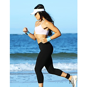 SAAKA Super Absorbent Visor for Women. Premium Packaging. Running, Tennis, Golf & All Sports. Lightweight & Adjustable. White