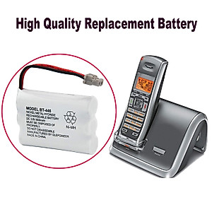 GLEPOWEER BT-446 BT446 BT-504 BT-1004 BT-1005 Cordless Phone Battery Compatible with Uniden UIP1868 TRU8885 TRU885-2 TRU8888 BBTY0503001 GE-TL26402 CPH-488B Handset Phone 3.6V 800mAh Ni-MH(2 Pack)