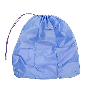 Miamica Foldable Travel Laundry Bag, 21” x 22”, Purple Floral – Lightweight, Durable Design with Drawstring Closure