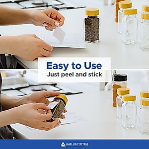 20 Label Outfitters® Large 8" Round White Laser - Inkjet Labels, 20 Sheets with ONE Label per Sheet