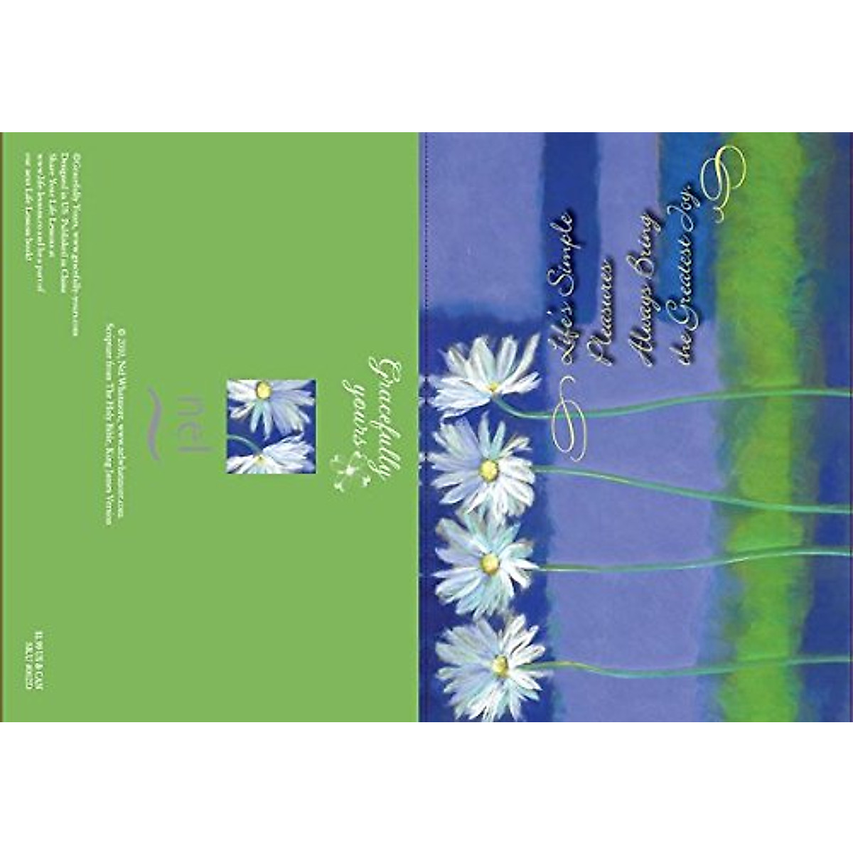 Gracefully Yours Blooming Wishes Birthday Greeting Cards featuring Nel Whatmore, 12, 4 designs/3 each with Inspirational Message