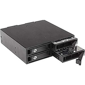 StarTech.com 4-Bay Mobile Rack Backplane for 2.5in SATA/SAS Drives - Hot Swap SSDs/HDDs from 5-15mm - Supports SAS II & SATA III (6 Gbps) , TAA (SATSASBP425)