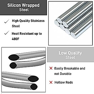 Bellemain Foldable Dish Drying Rack, Kitchen Rack, Sink Rack | Silicone Drying Rack, Dish Drying Mat, Stainless Steel Dish Drainer, Dish Rack Over Sink | Multipurpose Heat Resistant Mat (Gray, Large)