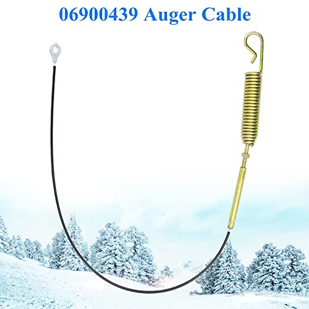 AILEETE 06900439 Auger Cable for Ariens Deluxe 24 28 30 Gravely Power Brush Pro Snowblower
