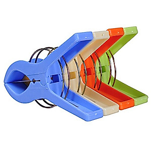 Beach Towel Clips, ECROCY Towel Clips for Chairs on Cruise, 8 Pack Large Clips Clamps,Clothes Pegs,Beach Towel Holder to Keep Your Towel from Blowing Away,Heavy Duty and in Bright Colors