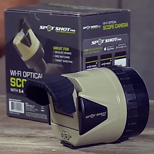 SME Spot Shot Shooting Universal Adjustable Wireless Live Streaming HD Video Wi-Fi Spotting Scope Camera with LCD Screen Carry Pouch Included