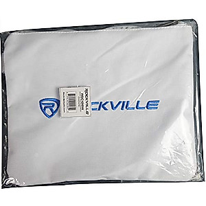 Rockville White 12" PA DJ Speaker Cover Scrim for Wedding Church Club (RSC128W)