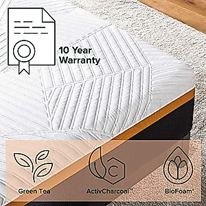 ZINUS 10 Inch Cooling Copper ADAPTIVE Pocket Spring Hybrid Mattress / Moisture Wicking Cover / Cooling Foam / Pocket Innersprings for Motion Isolation / Mattress-in-a-Box, King,Off-white