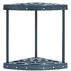 VEVOR Garden Tool Organizer, 19 Slots, Yard Tool Tower Rack for Garage Organization and Storage, Hold Long-Handled Tool/Rake/Broom/Shovel, PP Garden Tool Stand Holder Organizer for Yard, Shed, Outdoor