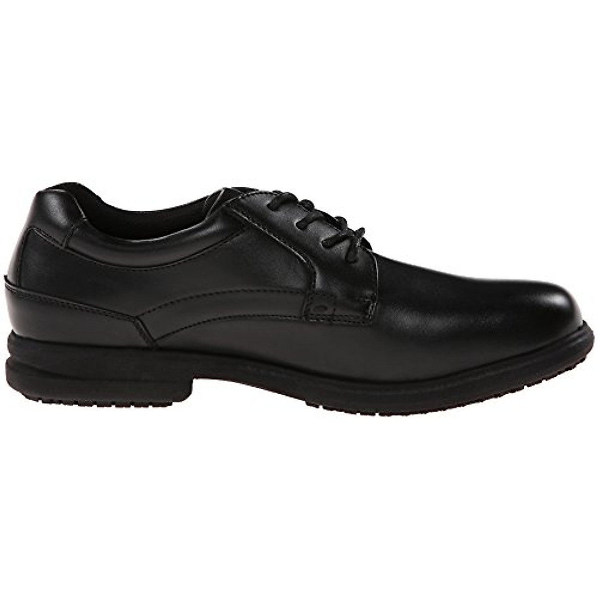 Nunn Bush mens Sherman Slip-resistant Work Shoe Oxford Sneaker, Black, 11 Wide US