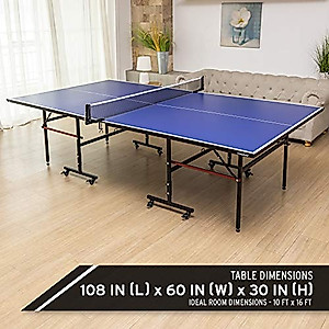 HEAD Summit USA Table Tennis Seamless Folding Table with Competition Grade Net , 12mm
