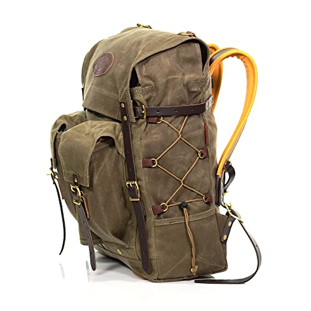 Frost River Isle Royale Junior Bushcraft Backpack - Durable Waxed Canvas Outdoor Hiking Pack, 26 Liter, Field Tan
