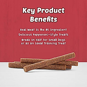 Blue Buffalo Stix Natural Soft-Moist Dog Treats, Beef, Bacon, Lamb, and Chicken 5-oz Variety Pack, 4 count