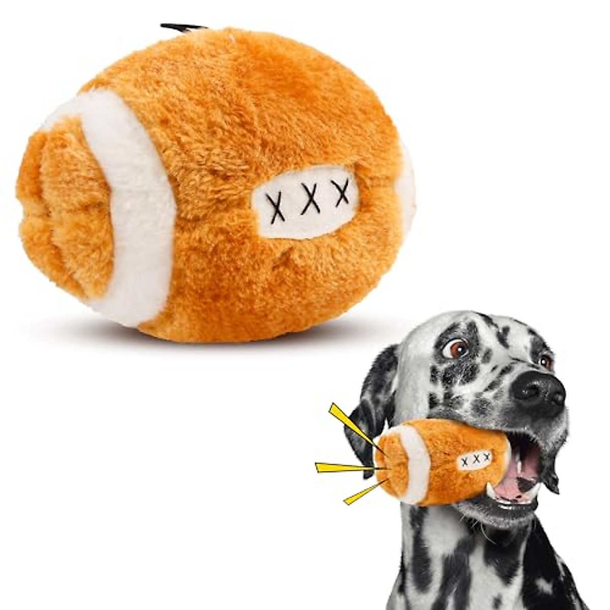 Ethical Plush Football Dog Toy, 4-1/2-Inch