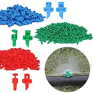 90 pcs, 90/180/360 Angle Sprinklers Miniature Garden Lawn Water Spray Atomization Sprinkler Nozzle Irrigation System Plant Waterer Garden Irrigation Sprinkler