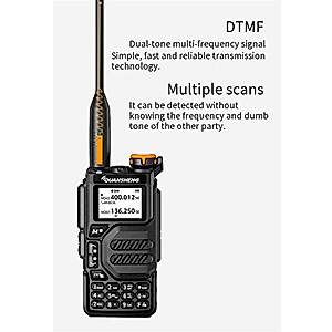 UV-K5 Dual Band Radio 5 Watt Output Portable Two-Way Radio with NOAA Weather Alert Walkie Talki FM (1pc)