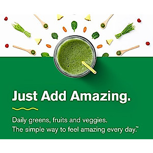 Amazing Grass Greens Blend Antioxidant: Super Greens Powder Smoothie Mix with Organic Spirulina, Beet Root Powder, Elderberry & Probiotics, Sweet Berry, 60 Servings (Packaging May Vary)