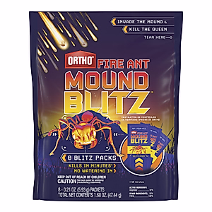Ortho Fire Ant Mound Blitz - Fire Ant Killer (8 Pre-Measured Packs Per Bag)