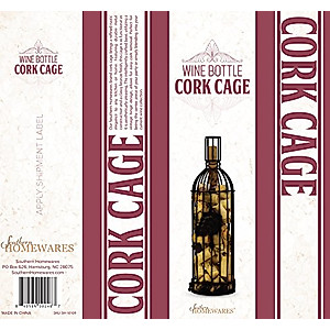 Southern Homewares Cork Corral Wine Bottle Grapevine Design