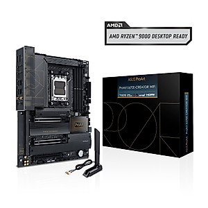 ASUS ProArt X670E-CREATOR WiFi AMD X670 AM5 Ryzen™ Desktop 9000 8000 & 7000 ATX Motherboard, 16+2 Power Stages, PCIe® 5.0 Ready, DDR5 Support, USB4®, 10 Gb & 2.5 Gb LAN, WiFi 6E, Four M.2 Slots