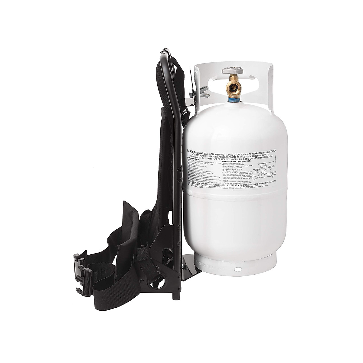 Flame King Propane Torch Kit Heavy Duty Weed Burner, 500,000 BTU with Flint Striker, with 10-ft Hose Regulator Assembly & YSNBKPK-AF Alice Pack Frame Backpack for 10LB Propane Tank, Black