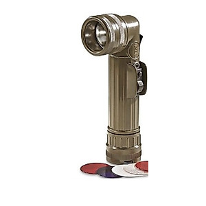 Fulton N-47 Waterproof Right Angle Flashlight, Battery Powered, Olive Drab