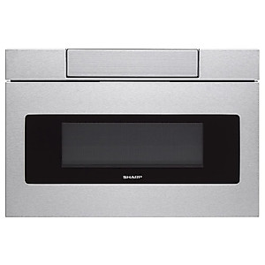 Sharp SMD2470ASY 24 in. 1.2 cu. ft. 950W Stainless Steel Microwave Drawer Oven Bundle with 3 YR CPS Enhanced Protection Pack