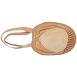 Dance Basix Leather Half Sole Dance Turner for Women, Men, Boys & Girls Tan
