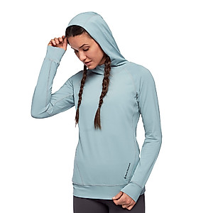 BLACK DIAMOND Equipment - Women's Alpenglow Hoody (as1, alpha, l, regular, regular, Blue Ash)