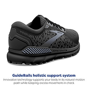 Brooks Men's Addiction GTS 15 Supportive Running Shoe - Black/Black/Ebony - 12 Medium