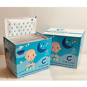 Circure Circumcision Bandage Lubricated with White Petroleum Jelly for Newborns, Wounds, Diaper Rash, for Baby boy, Wound Care