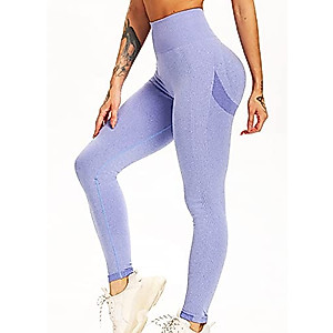 SEASUM Seamless Leggings for Women Scrunch Butt Lifting Booty High Waisted Workout Gym Yoga Pants Tights XS