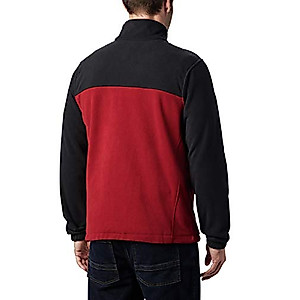 Columbia NCAA South Carolina Fighting Gamecocks Men's Collegiate Flanker III Fleece Jacket, Medium, SC - Black/Beet