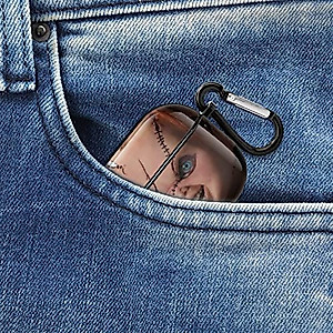 Bride of Chucky for AirPods 3rd Generation Case with Keychain Whole Body Anime Printing Shockproof Protective Case Cover for Wireless Charging Compatible with AirPods 3