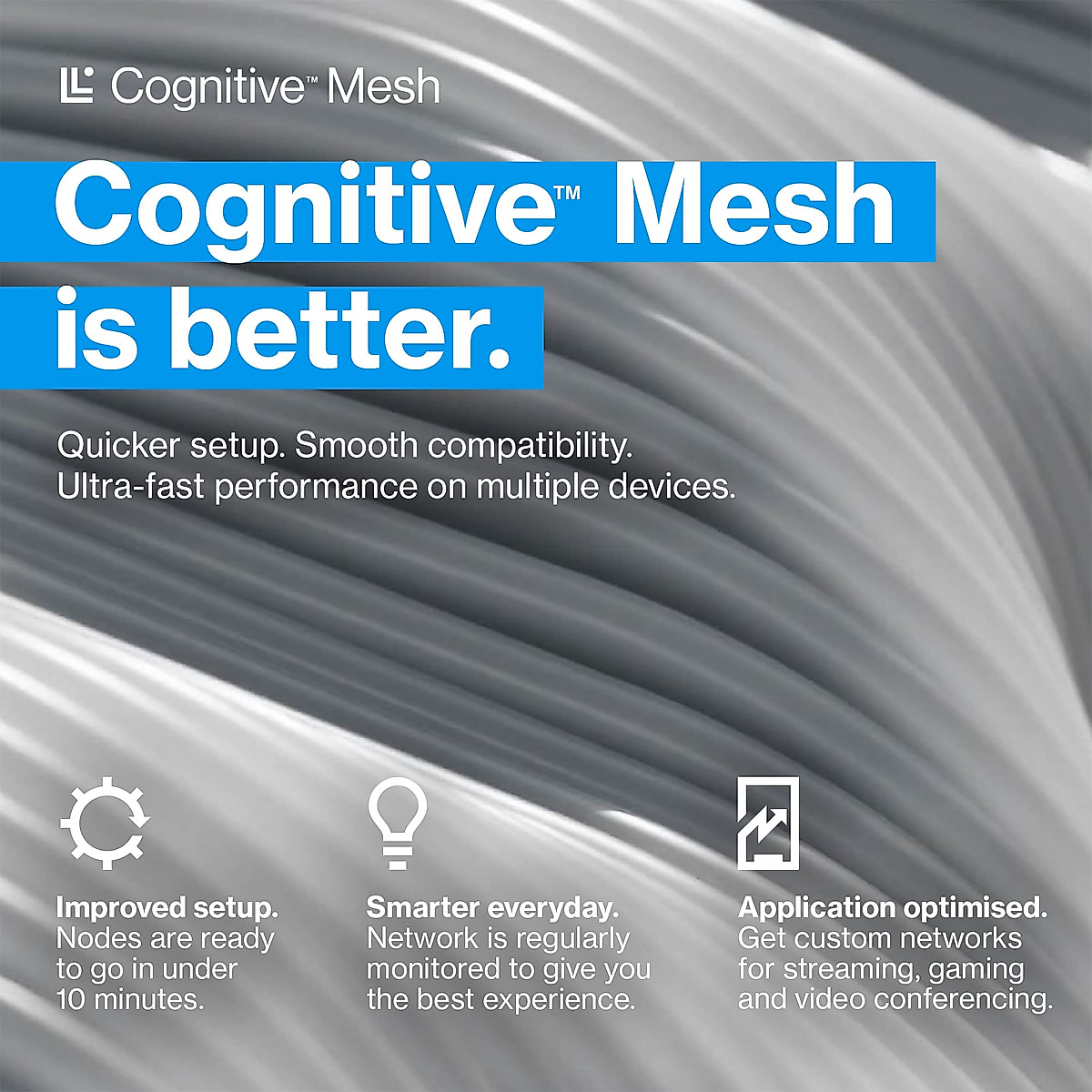 Linksys Velop Pro WiFi 6E Mesh Router - Cognitive Mesh with 6 GHz, 5.4 Gbps Speeds, 9000 sq. ft. Coverage, 200+ Devices - 3 Pack