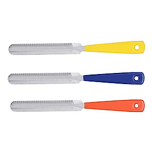 Bnineteenteam 3PCS Guitar Nut File Set Nail Puller Repair Tool Stainless Steel Guitar Fret File for Bass Mandoline Banjo Ukulele