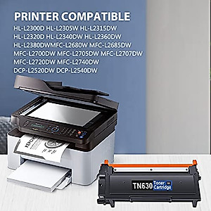 LOVPAIN TN630 Toner Cartridge Black 1 Pack: Compatible TN-630 Toner Replacement for Brother TN 630 HL-L2300D L2305W L2315DW MFC-L2680W L2685DW L2700DW DCP-L2520DW L2540DW Printer Toner