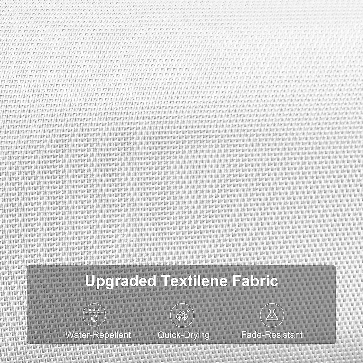 PURPLE LEAF Lounge Chair Set for Outside Aluminum Patio Recliner with Side Table and Pillow Beach Sunbathing Tanning Chairs Pool Chaise Lounger Outdoor White