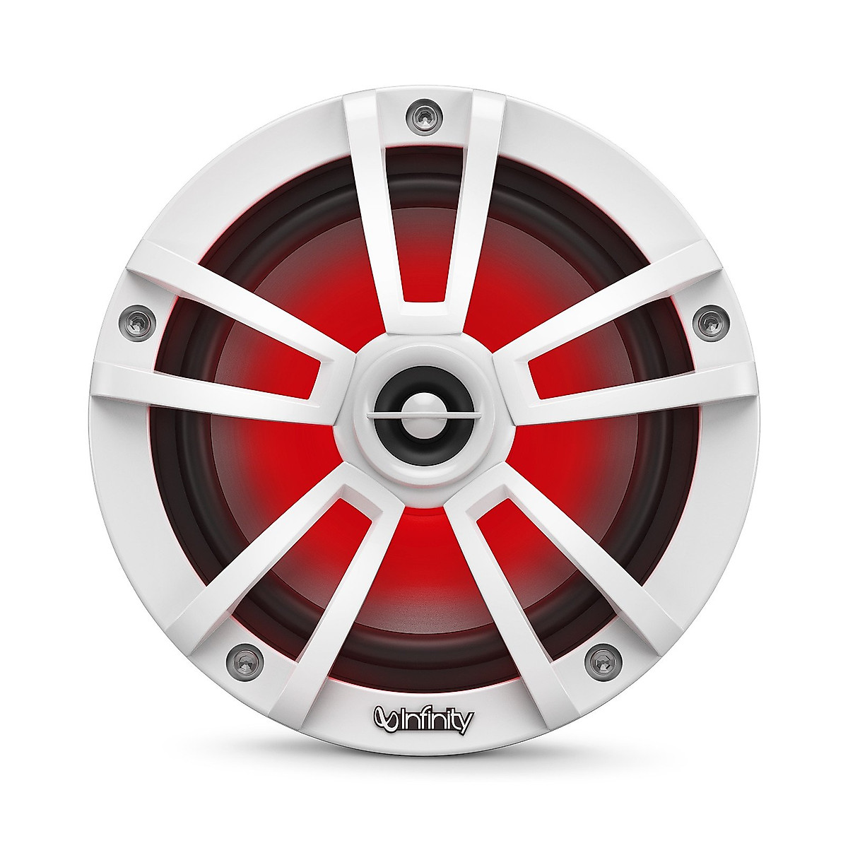 Infinity 622MLW Marine 6.5 Inch RGB LED Coaxial Speakers - White