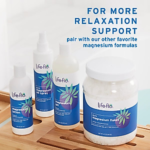 Life-flo Magnesium Lotion, Vanilla Scent - Relief and Relaxation with Magnesium Chloride from The Zechstein Seabed - Dermatologist Tested, Hypoallergenic, 60-Day Guarantee, Not Tested on Animals, 8oz