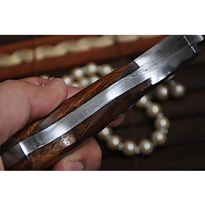 Perkin Knives - Handmade Damascus Hunting Knife - Beautiful Camping Knife - Full Tang