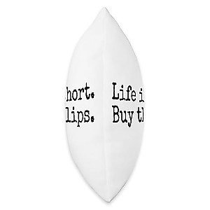 Life Is Short Buy The Lips Filler Saying Life is Short Buy The Lips Aesthetic Nurse Injector Throw Pillow, 18x18, Multicolor