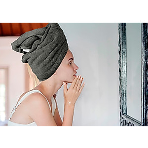 Oakias 6 Pack Small Cotton Towels Grey – 22 x 44 Inches 500 GSM – Hotel, Pool & Gym Towels – Highly Absorbent