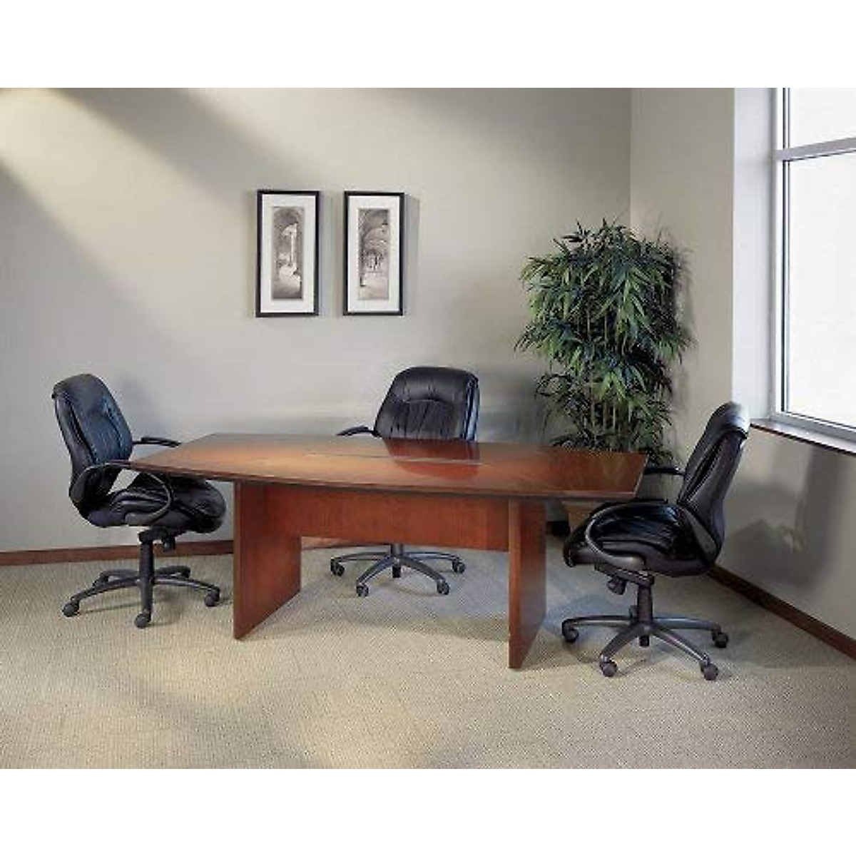 Mayline Corsica Conference Table, 6', Sierra Cherry Veneer