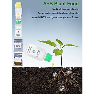 Hydroponic Seed Pods Kit, Grow Anything Kit with 12 Grow Sponges, 12 Grow Baskets, 4 A+B Hydroponics Nutrients, 12 Grow Domes, Hydroponics Garden Accessories