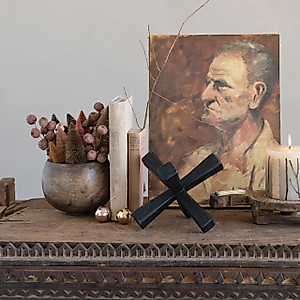 Creative Co-Op Mango Wood Bowl, Walnut Finish