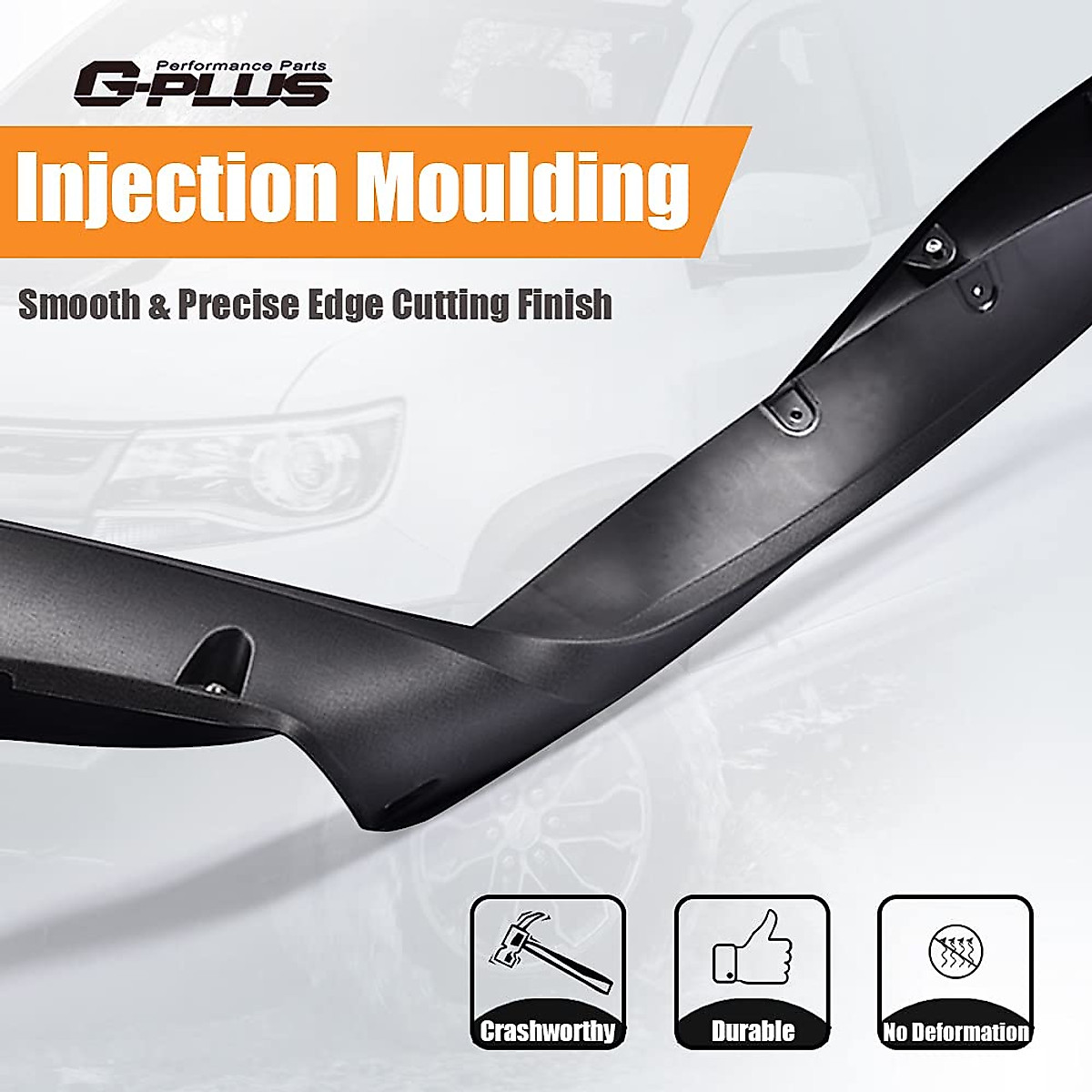 G-PLUS Fender Flares,Compatible With 2011-2016 Ford F250 F350 Superduty Styleside Models Only w/ 81.8" / 98.0" bed length (NOT Fit Dually & Flareside Models),Pocket Rivet Smooth Matte Wheel Cover 4pcs