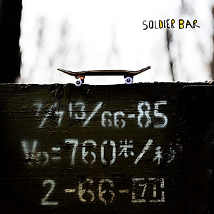 SOLDIER BAR Handmade Fingerboards Complete 8S (6-layer Canada Maple+Ebony 35mmX98mm) (Handmade Deck+34mm Big Eagle trucks+Handmade Ice Wheels)