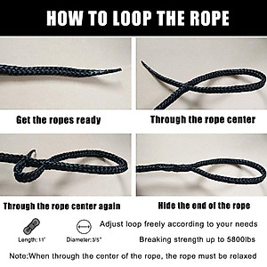 Luoweikadeng Large Heavy-Duty Inflatable Boat Bumpers Fenders for Yachts Docking (Black,18''x 60'')